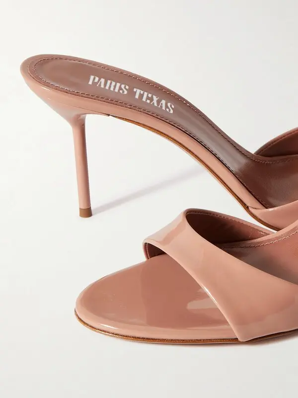 Paris Texas Lidia 70 Patent-leather Mules - Pink