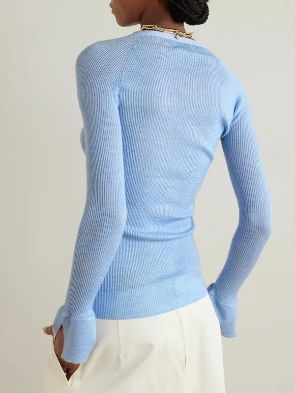 Sasuphi Ribbed Cashmere And Silk-blend Cardigan
