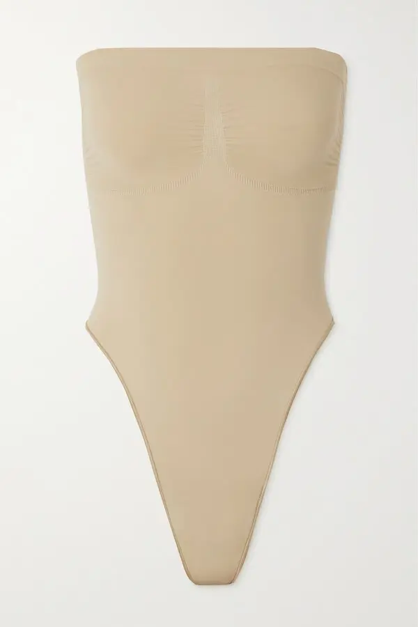 SKIMS Seamless Sculpt Sculpting Thong Bodysuit - Neutrals