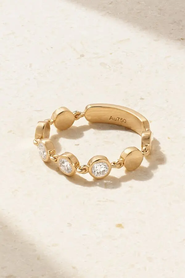 Messika D-vibes Medium 18-karat Diamond Ring - Gold