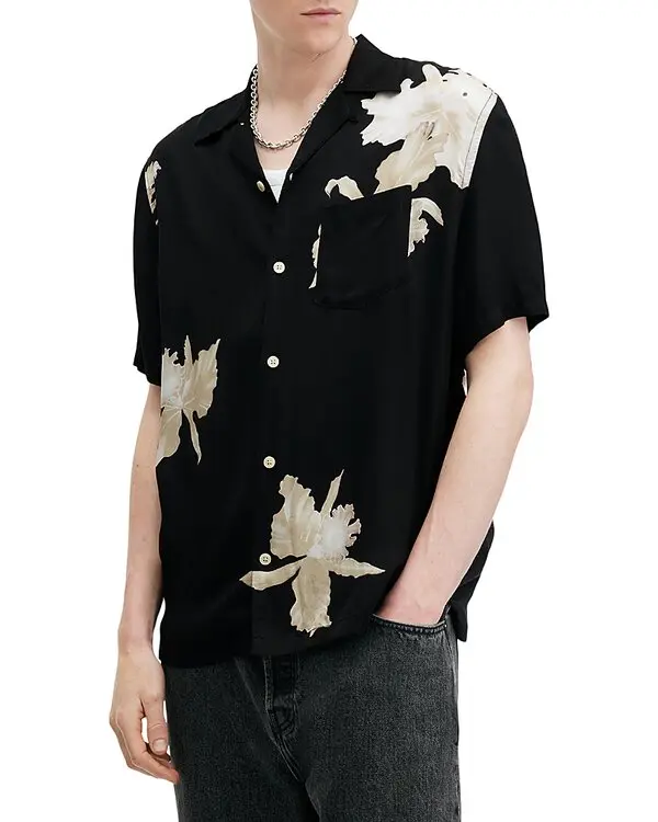 all saints dress shirt Haven Check Long Sleeve Shirt AZZURRA BLUE