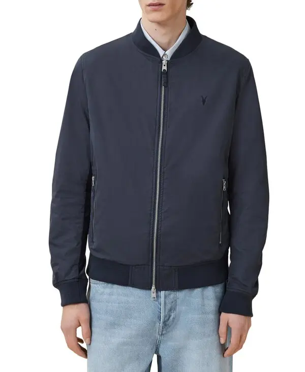 ALLSAINTS Bassett Bomber Jacket - Command Blue