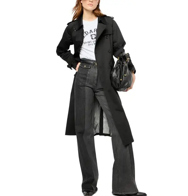Gerard Darel Serge Trench Coat - Black