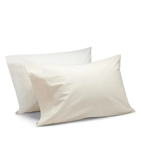 COYUCHI Refined Percale King Pillowcase, Pair - Undyed