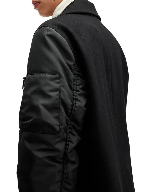 ALLSAINTS Paulah Oversized Coat - Black