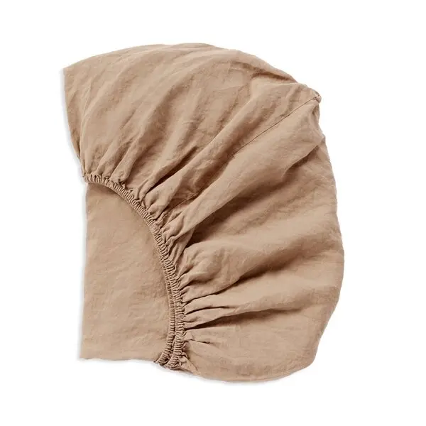 COYUCHI Relaxed 4 Piece Linen Sheet Set, King - Doe