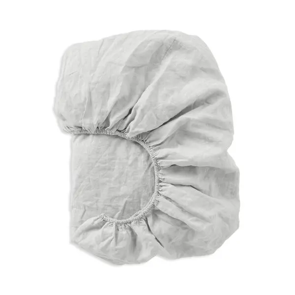 COYUCHI Relaxed 4 Piece Linen Sheet Set, King - Fog