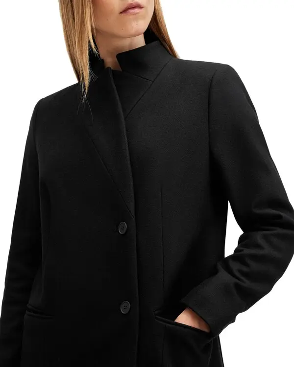 ALLSAINTS Sidney Wool Cashmere Blend Tailored Coat
