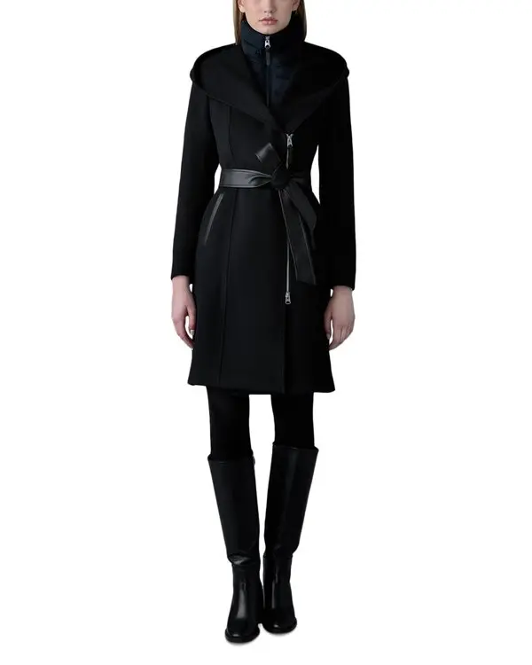 Mackage Shia 2-in-1 Wool Coat - Black