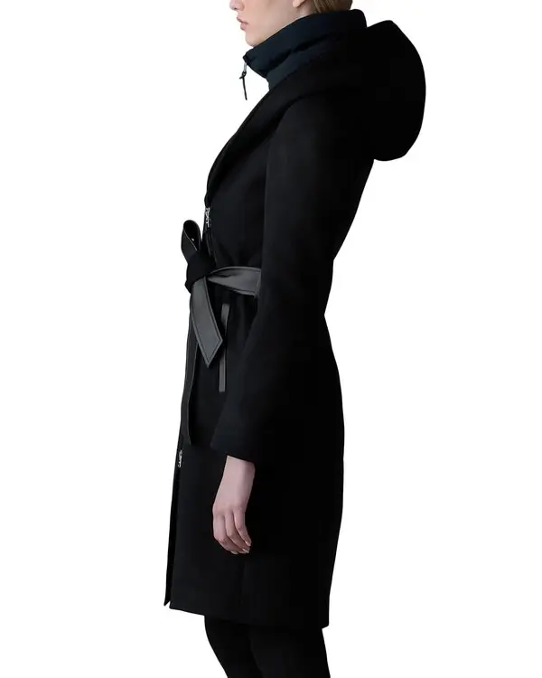 Mackage Shia 2-in-1 Wool Coat - Black