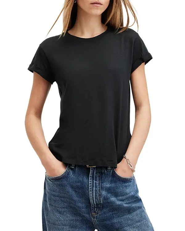 ALLSAINTS Anna Cotton Tee - Black