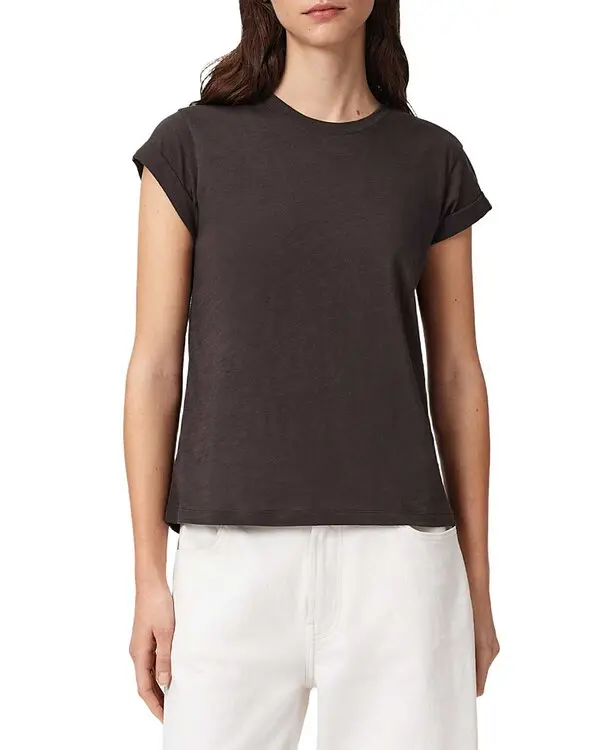 ALLSAINTS Anna Cotton Tee - Bottle Brown