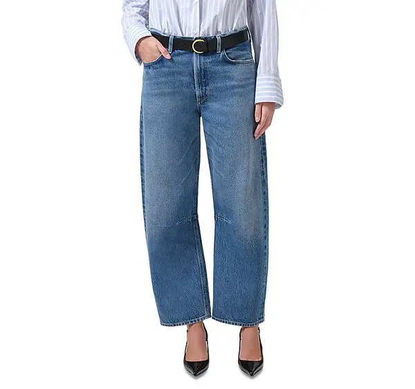Citizens Of Humanity Miro High-rise Ankle Barrel Jeans - Pacifica