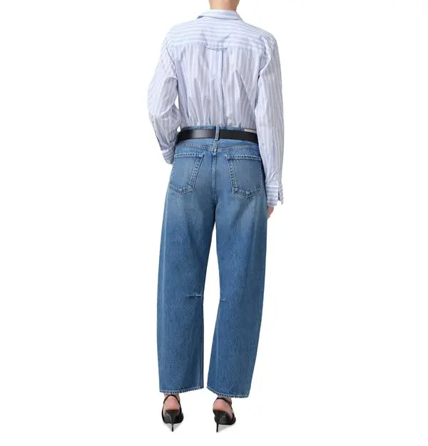 Citizens Of Humanity Miro High-rise Ankle Barrel Jeans - Pacifica