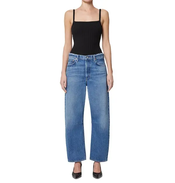 Citizens Of Humanity Miro High-rise Ankle Barrel Jeans - Pacifica