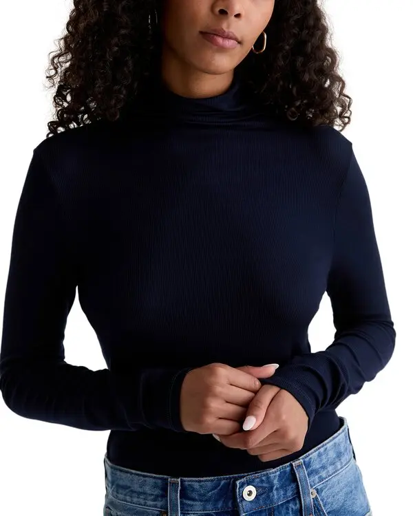 Ag The Chels Long Sleeve Turtleneck - Deep Trenches