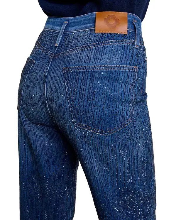 Jeans Taille Haute MAJE Pour Femme - Taille EU 38 - Bleu Délavé Style Décontracté - Occasion Très Bon état