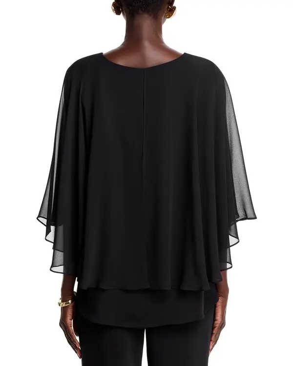 Caroline Rose Capelet Overlay Top