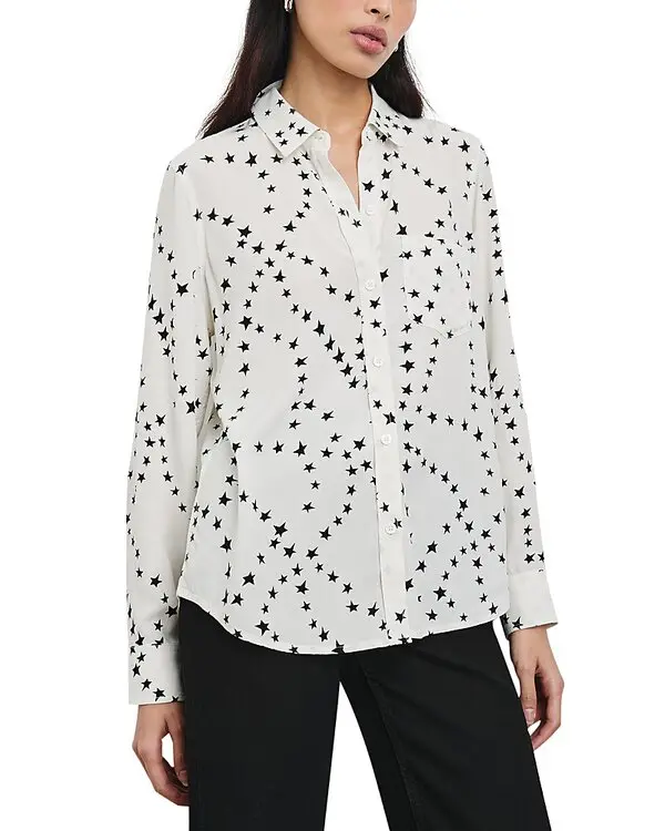 Rails Kathryn Star Shirt - Ivory Star