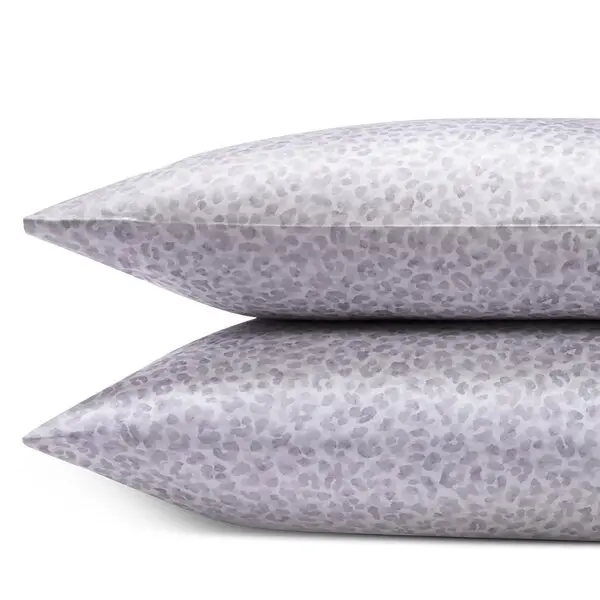 SKY Leopard Sateen Pillowcases, Set Of 2 Exclusive - Grey/leopard