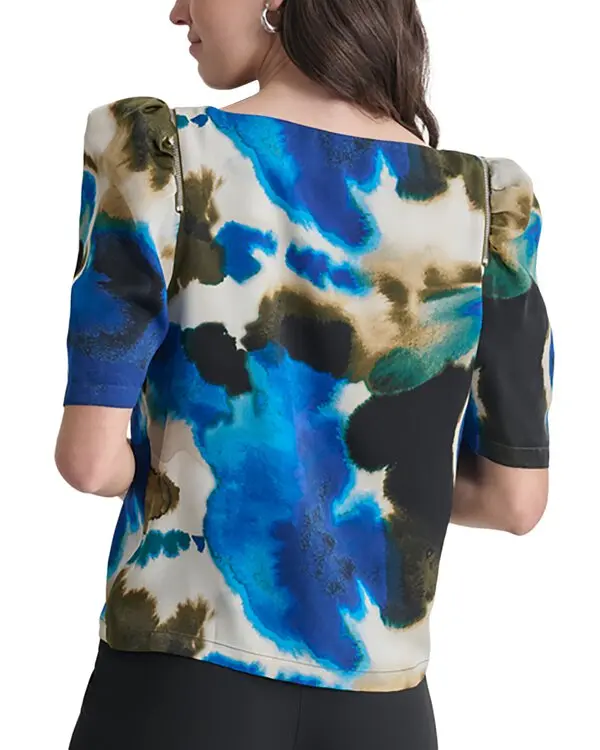 Dkny Puff Sleeve Top
