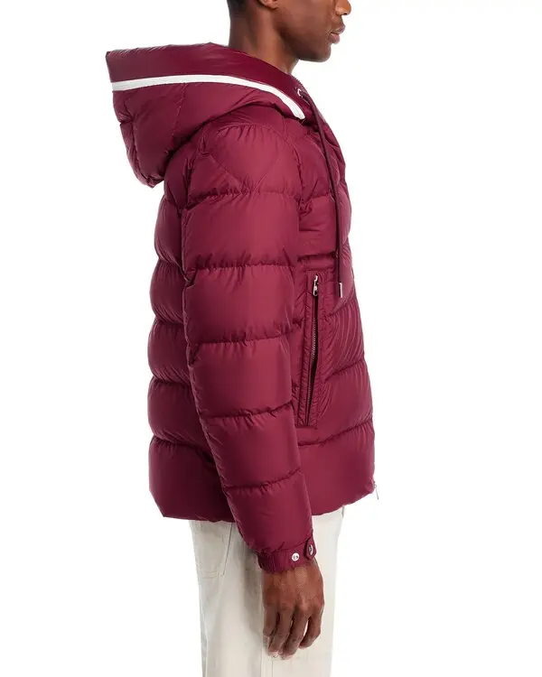 Moncler Cardere Zip Front Jacket - Medium Red