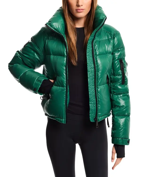 Sam. Freestyle Cropped Puffer Coat - Grass