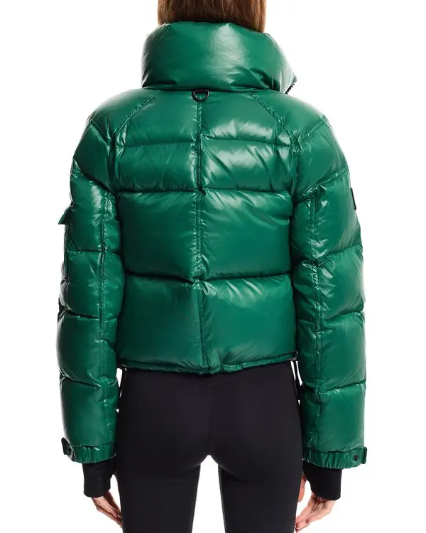 Sam. Freestyle Cropped Puffer Coat - Grass