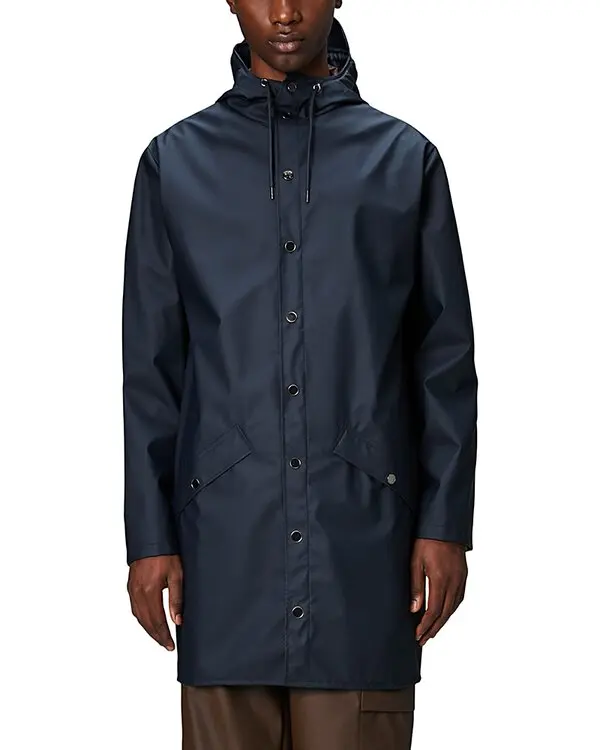 Rains Long Rain Jacket - Navy