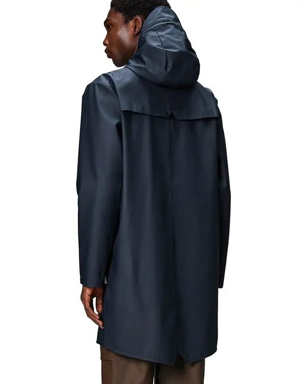 Rains Long Rain Jacket - Navy