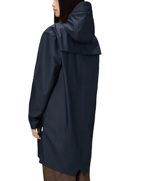 Rains Long Rain Jacket - Navy