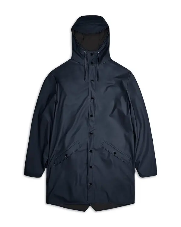Rains Long Rain Jacket - Navy