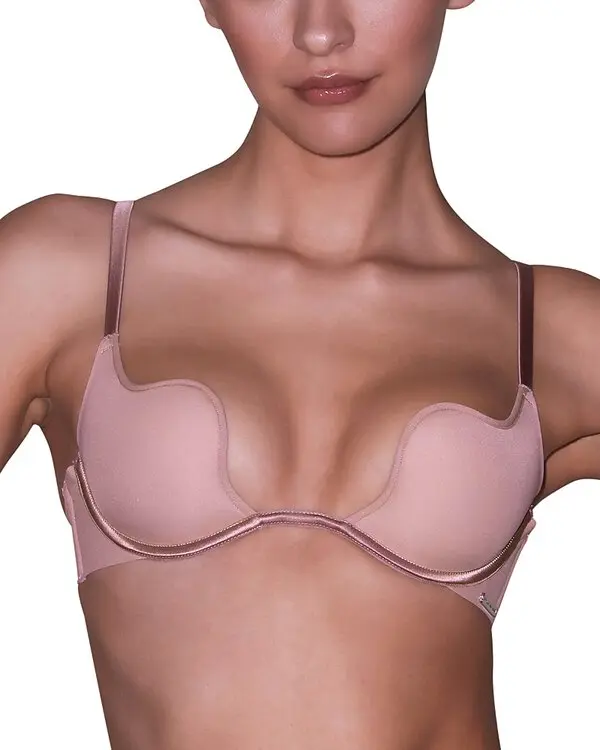 FLEUR DU MAL Le Stretch Micro U Plunge Bra - Tan