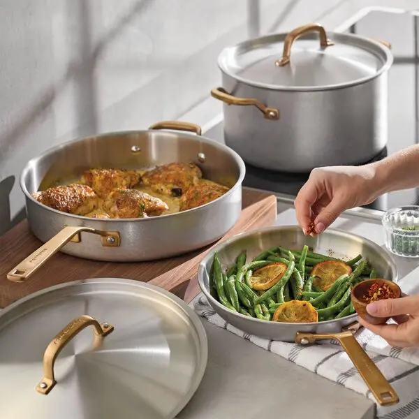 KITCHENAID Antique Finish 5 Ply Clad 10 Piece Cookware Set