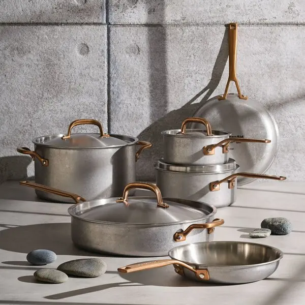 KITCHENAID Antique Finish 5 Ply Clad 10 Piece Cookware Set