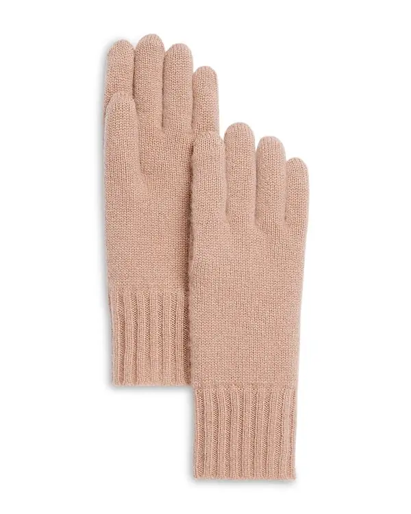 Bloomingdale'S Rib Tech Gloves - Beige