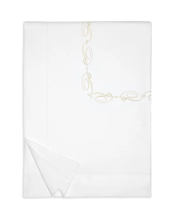 PRATESI Icona Flat Sheet, Twin - White/beige