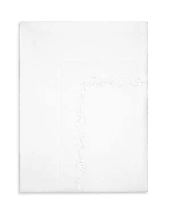 PRATESI Icona Flat Sheet, Full Queen - White/white