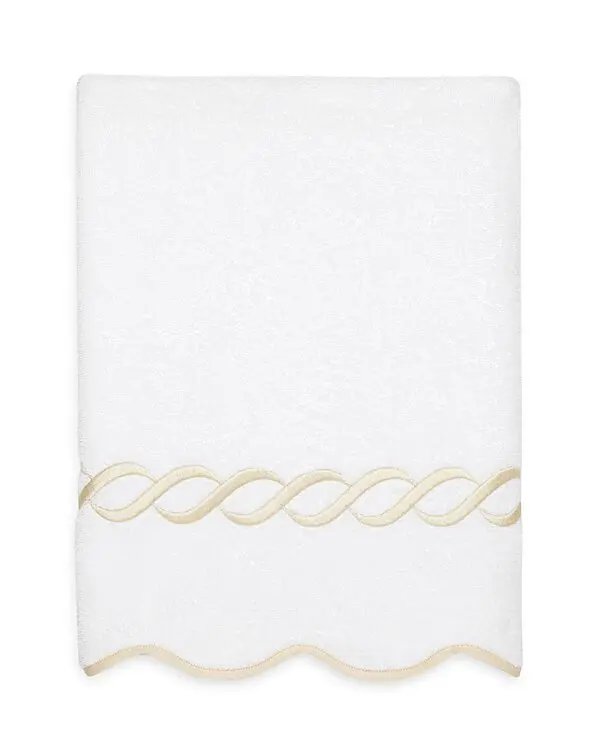 PRATESI Treccia Hand Towel - White/beige