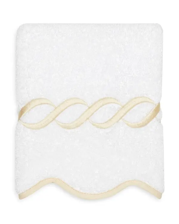 PRATESI Treccia Bath Towel - White/beige