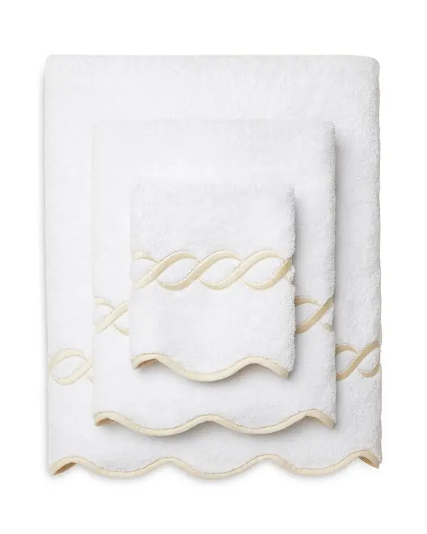 PRATESI Treccia Bath Towel - White/beige