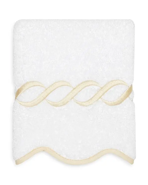 PRATESI Treccia Washcloth - White/beige