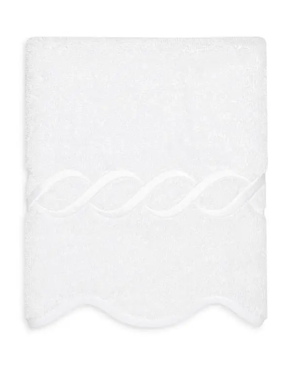 PRATESI Treccia Washcloth - White/black