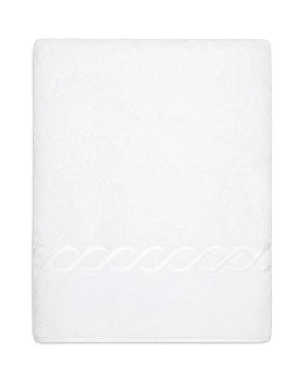 PRATESI Treccia Moderno Bath Towel - White/white
