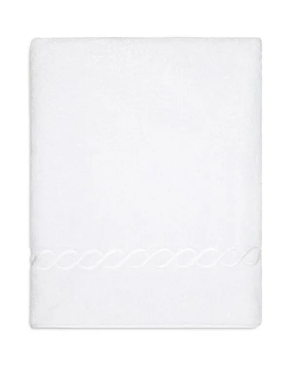 PRATESI Treccia Moderno Bath Sheet - White/white
