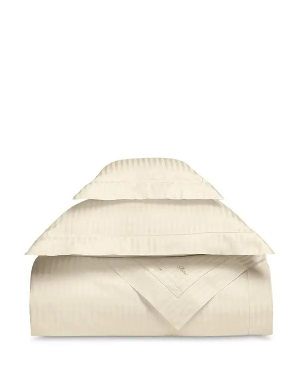 PRATESI Raso Rigato Flat Sheet, Full Queen - Beige