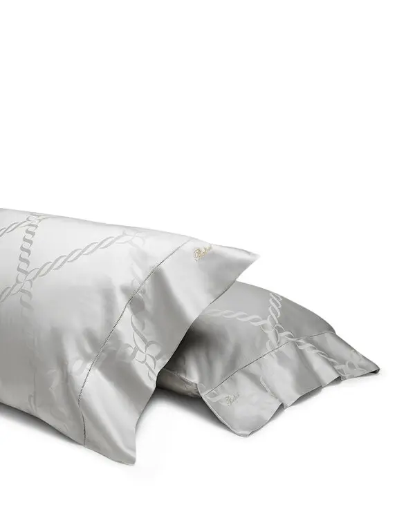 PRATESI Ori Treccia King Pillowcase Set - White
