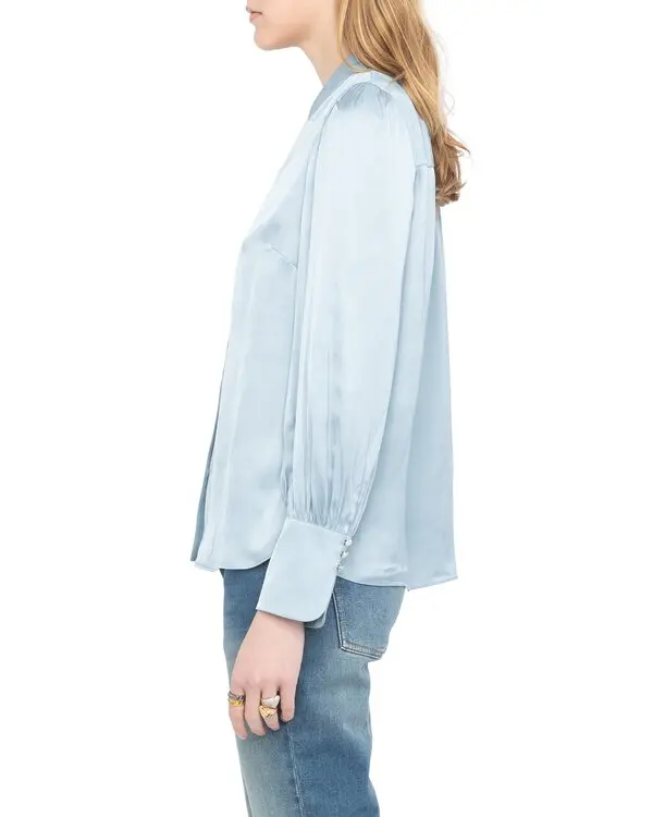 Zadig&Voltaire Tinous Satin Shirt - Sky