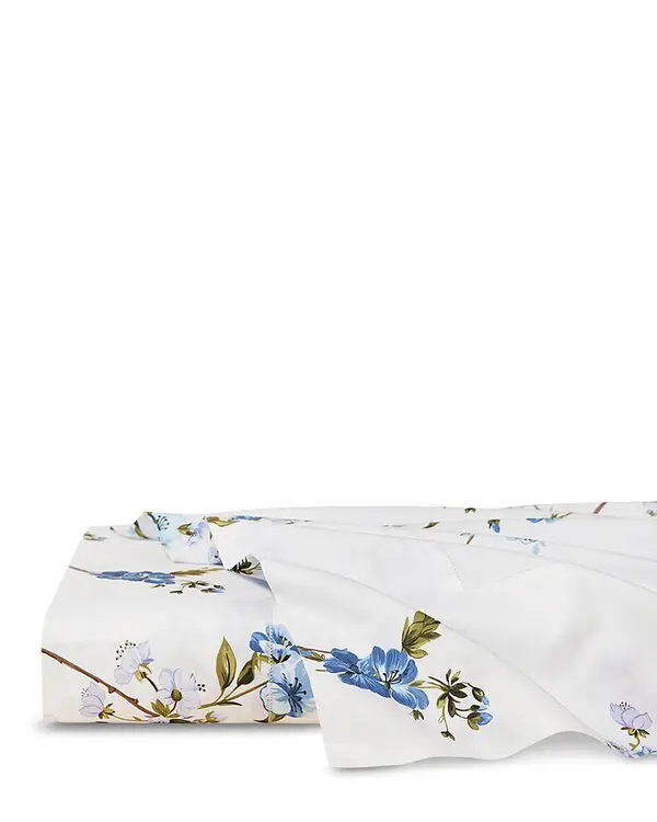 PRATESI Fresia Flat Sheet, King - Medium Blue