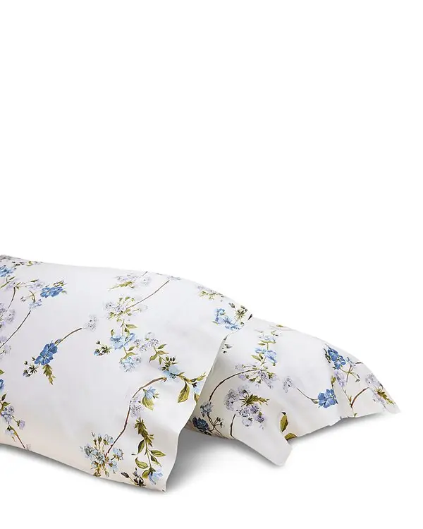 PRATESI Fresia Standard Pillowcase Set - Medium Blue